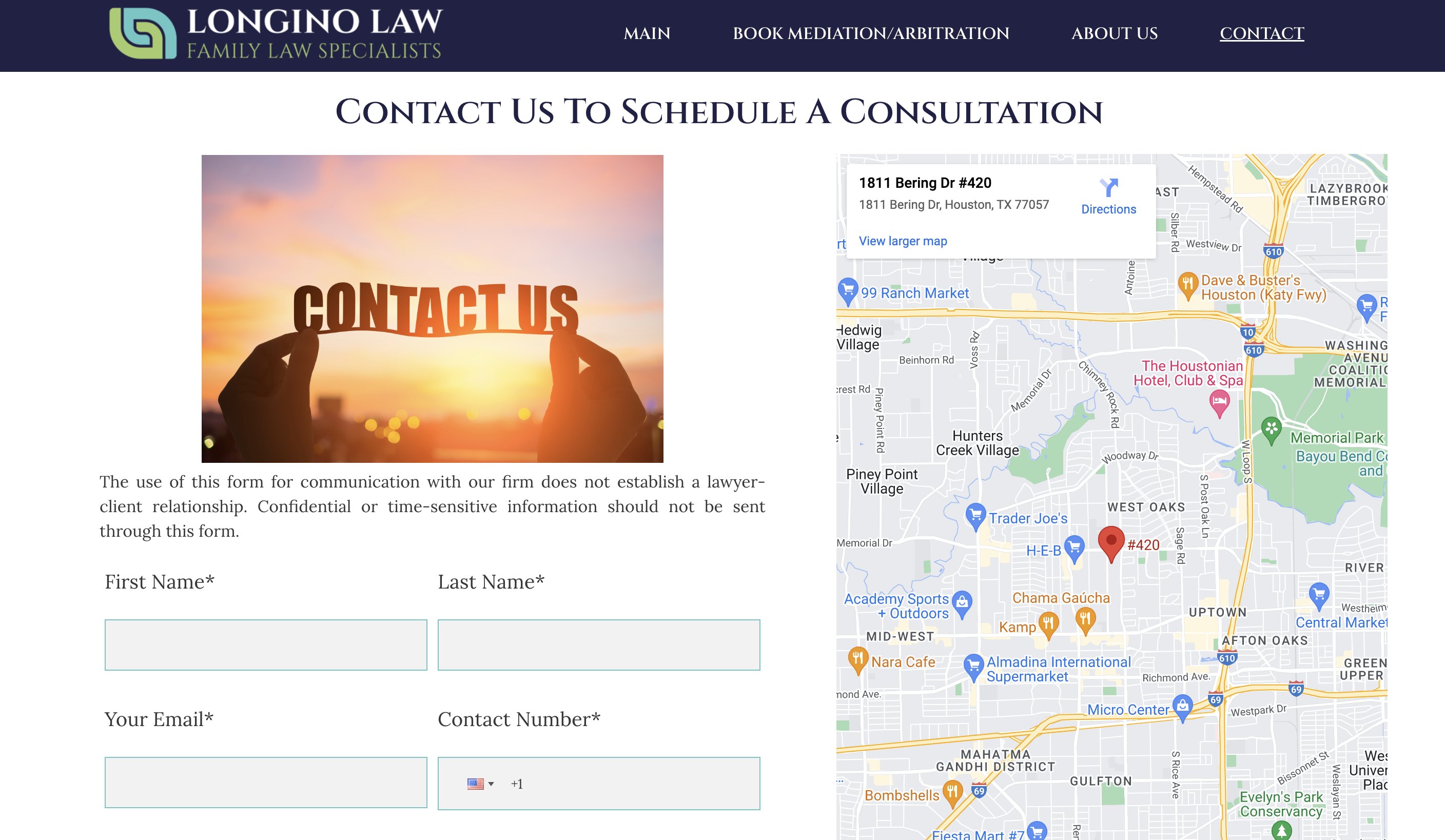 Contact Us to Schedule a Consultation